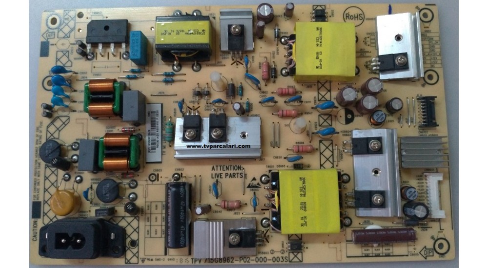 715G8962-P02-000-003S, PHILIPS 50PFS5803/62, Power board, Besleme Kartı